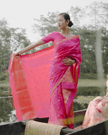 Assamese handloom Silk Sarees for women – Sereki.in